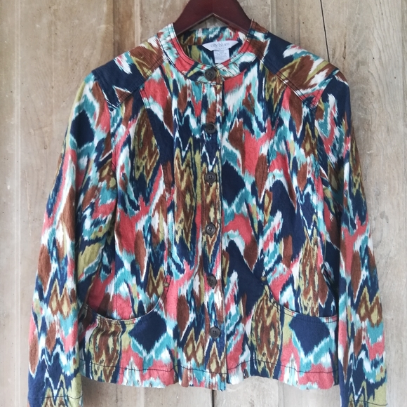 Koret | Jackets & Coats | Ikat Print Jacket | Poshmark